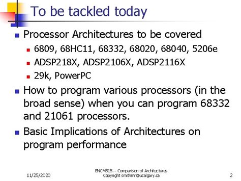 Comparing Processor Architectures Cisc Risc And Dsp M