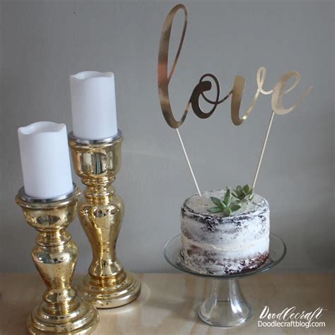 Naked Cake Tutorial Succulents Cake Topper