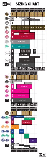 Hat Size Chart New Era Download Printable Pdf Templateroller