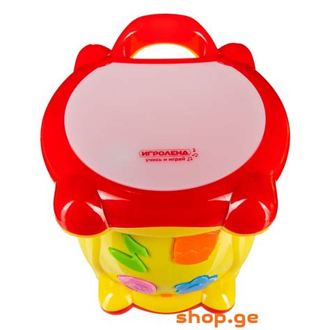 სათამაშოები საბავშვო დრამი ბარაბანი მუსიკალური