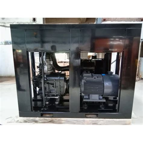 Screw Compressor Mild Steel 10 Hp Electric Motor 220 440 Volt 40 Cfm Max Flow Rate Air