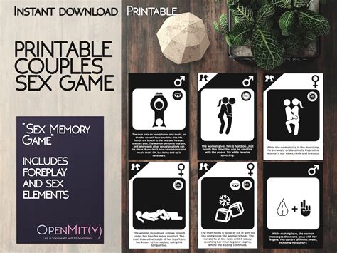 Printable Couples Sex Game With Sex Positions Naughty Last Minute Gift For Babefriend Etsy