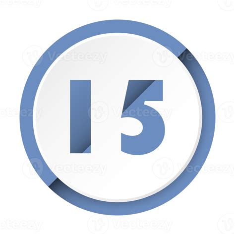 Bala Con El Número 15 19899801 Png