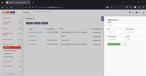 Configuring Device Binding On The Isa Web Console Using Manual Device