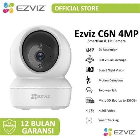 Jual Camera Ezviz C N Smart Wifi Pantilt Resolusi Mp Shopee Indonesia