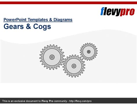 Gears Cogs PPT Slide Deck