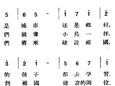 我们多么幸福 小蓓蕾 歌谱 五线谱