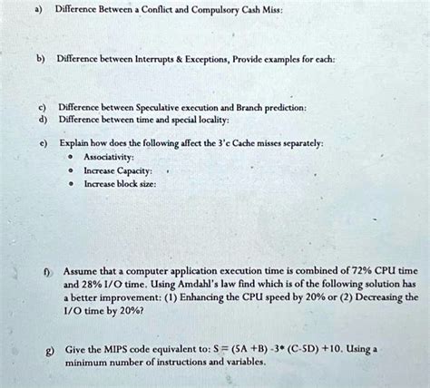 A Difference Between A Conflict And Compulsory Cash Miss B Difference Between Interrupts