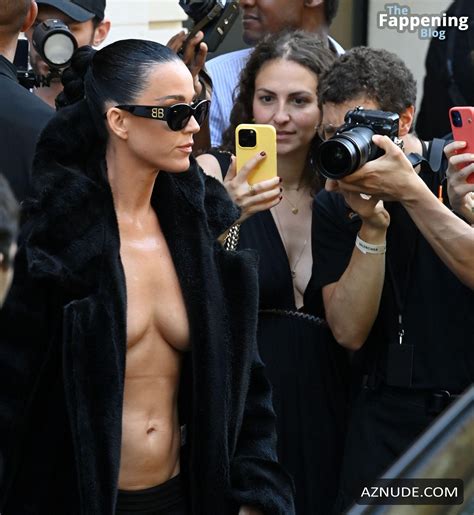 Katy Perry Stuns With Sexy Look At Balenciaga Show In Paris Aznude