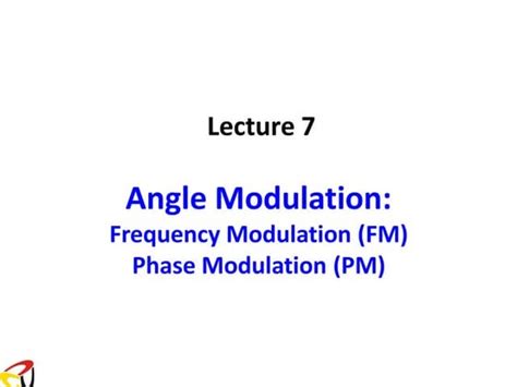 Chapter 5 Angle Modulation Part 1 Pptx