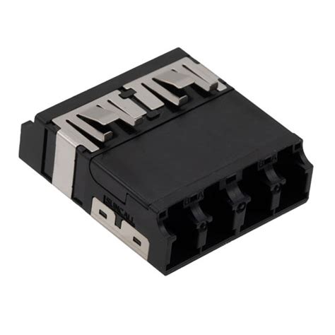 Fiber Coupler Lclc Slimline Quad Translucent Internal Shutter