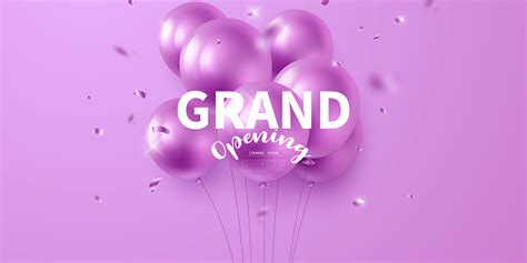 풍선으로 오프닝 카드를 디자인하세요 아름 다운 비즈니스 기호 템플릿 벡터 일러스트 레이 션 0명에 대한 스톡 벡터 아트 및 기타 이미지 Istock