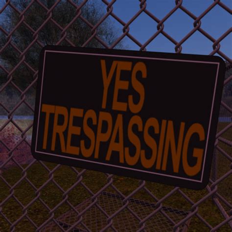 Second Life Marketplace Yes Trespassing