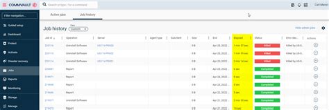 Add A Duration Column To Admin Job History Output Using Commcell Console Community