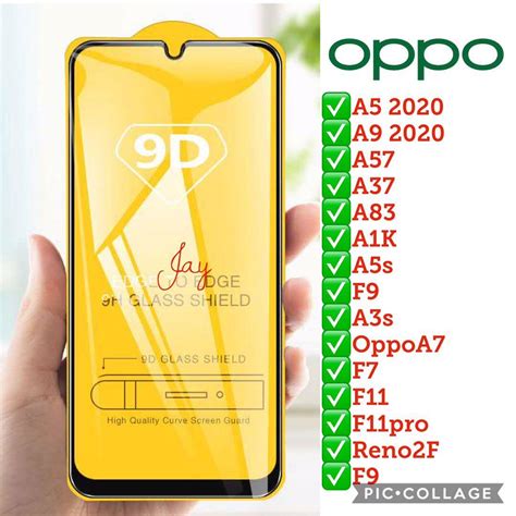 ฟิล์มกระจก Oppo A5 2020 A9 2020 A57 A37 A83 A1k A5s F9