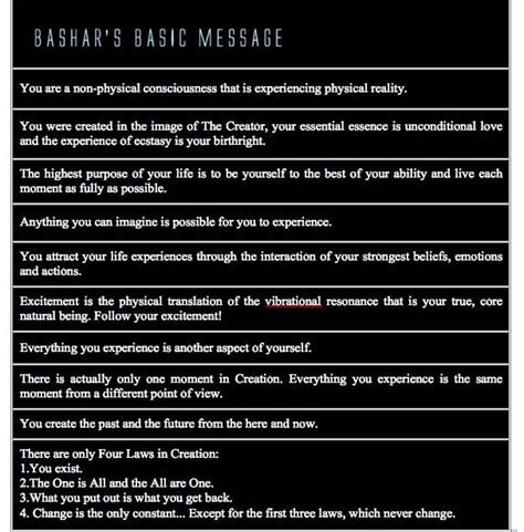 Bashar Quotes On Spirituality And Metaphysics