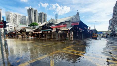 油麻地新填地街地下水管爆裂 果欄數間店鋪受影響 新冠疫情專頁