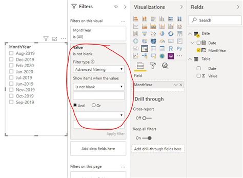 Month Year Column From Date Table Shows All Months Microsoft Power Bi