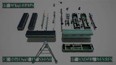 Missile Launcher Scene 3d Model