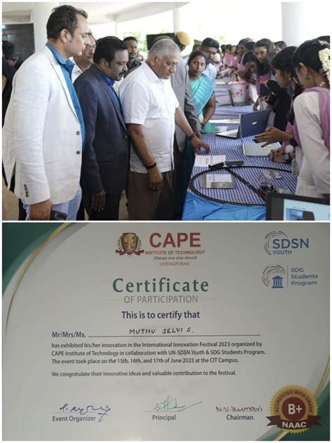 Muthu Selvi On Linkedin Participated In International Innovation Festival 2023 Organised By Cape