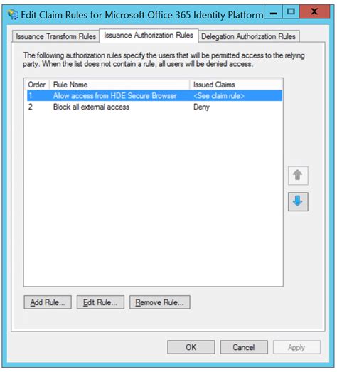 How To Add Adfs Claim Rule Settings To Allow Access From Hennge Secure