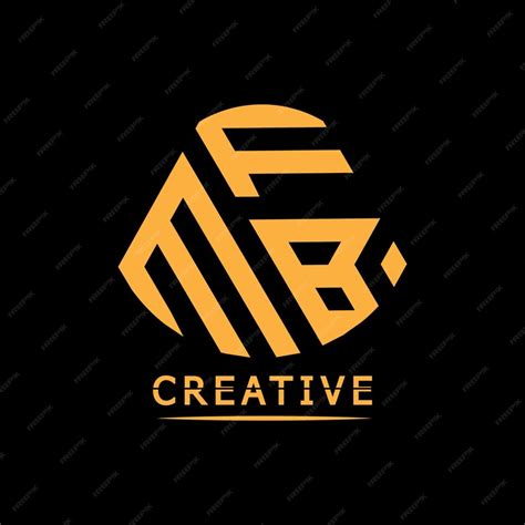 Premium Vector Creative Mfb Polygon Letter Logo Design