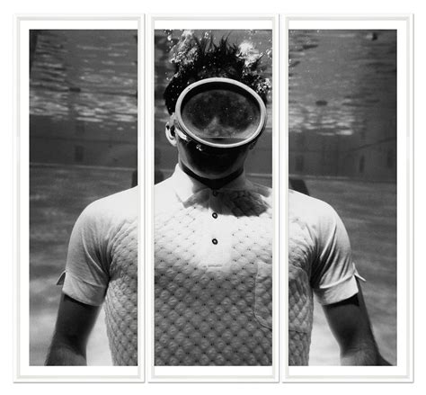 Soicher Marin Man Underwater By Leonard Nones 3 Piece Picture Frame