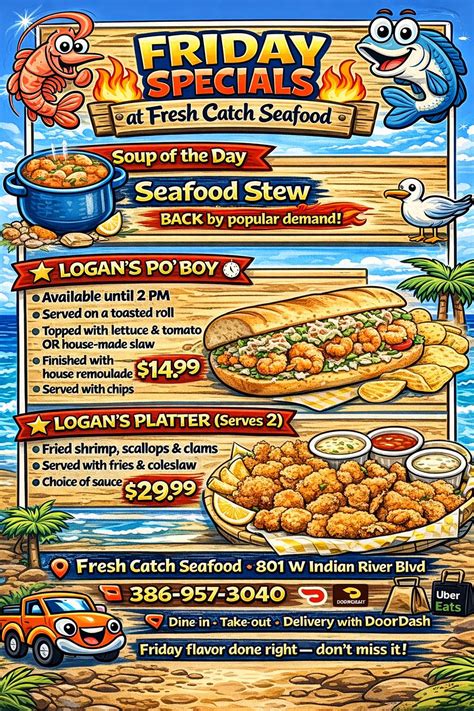 🔥🍲 Friday Specials At Fresh Catch Seafood And Takeout Facebook