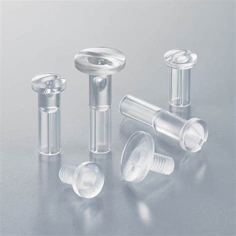 Clear Push Lock Screws Large Head Binding Posts And Screws Popco