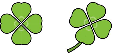 四つ葉のクローバーのイラスト かわいいフリーイラスト素材 ｜イラストたうん
