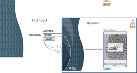 stronger authentication with biometric sso using opensso and biobex web security patterns