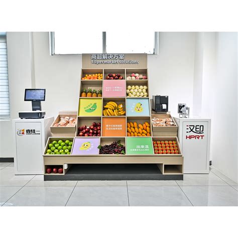 New Fresh Food Market Ai Weighing Intelligent Electronic Barcode Scale With Printer Weighing