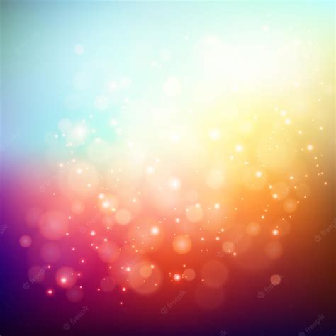 Bokeh와 추상 휴가 빛 배경 프리미엄 벡터