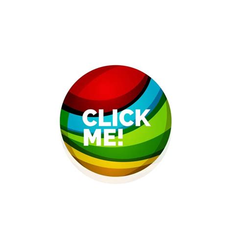 Premium Vector Vector Abstract Sphere Button Template