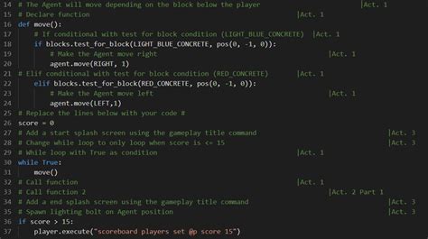 Python 101 Lesson 09 Activity 1 Minecraft Education