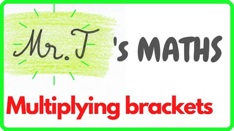 Multiplying Brackets YouTube