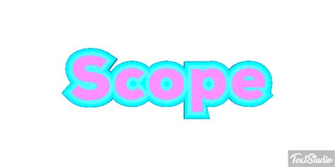 Scope Word Animated  Logo Designs