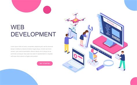 Premium Vector App Development Modern Flat Design Isometric Concept