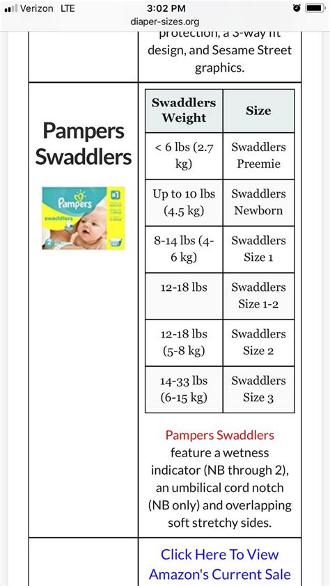 Pampers Guide Size At Bill Hass Blog