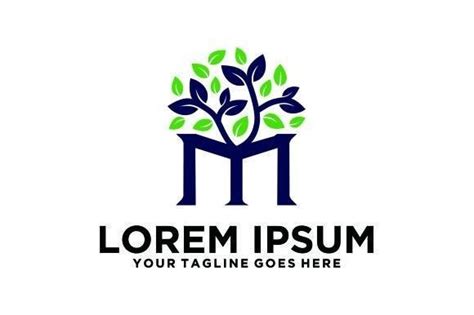 Tree Letter M Business Office Logo Graphic By Redvy Creative Creative Fabrica