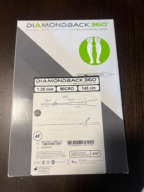 New Csi Dbp Cart 125mic145 Peripheral Orbital Atherectomy System 1 25mm X 145cm Micro