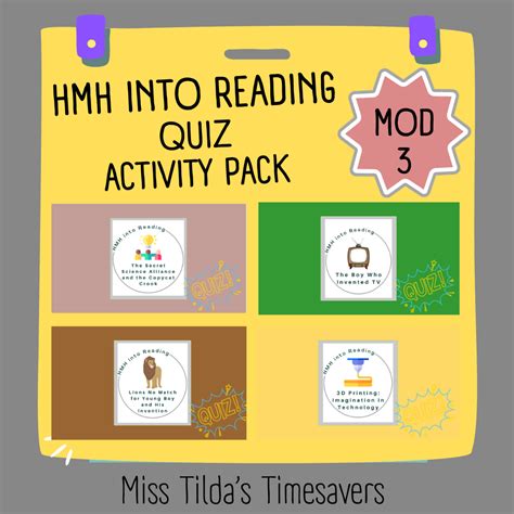 Grade 6 Hmh Into Reading Quiz Module 3 Made By Teachers