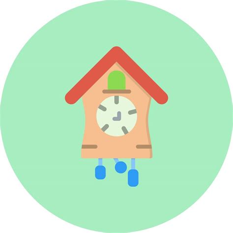Cuckoo Clock Vector Icon 16510598 Vector Art At Vecteezy