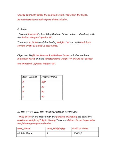 fractional knapsack problem download free pdf algorithms and data