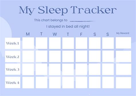 Sleep Chart Printable Printable Free Templates