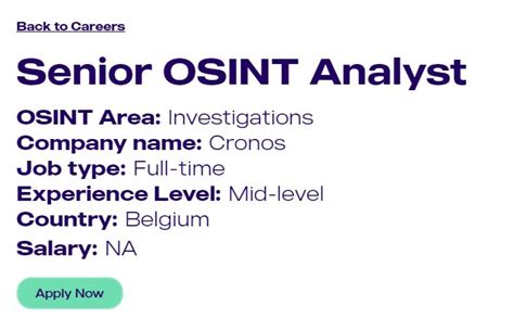 Osint Jobs Posted On Linkedin