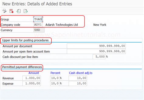 Define Tolerance Groups For Employees In Sap S4 Hana Sap Tutorials