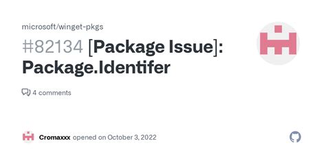 Package Issue Packageidentifer · Issue 82134 · Microsoftwinget Pkgs · Github