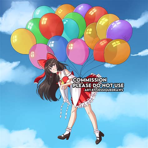 Reimu [ Commission ] By Jessiquedraws On Deviantart