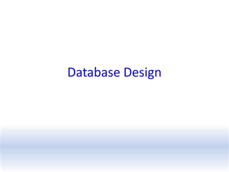 Database Design Pptx Databases Computer Software And Applications